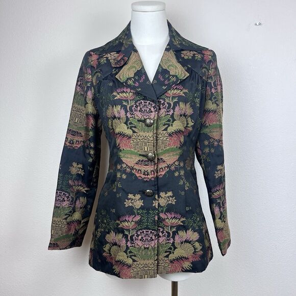CAbi | Jackets & Coats | Cabi Jacket Womens Extra Small Chinoiserie ...